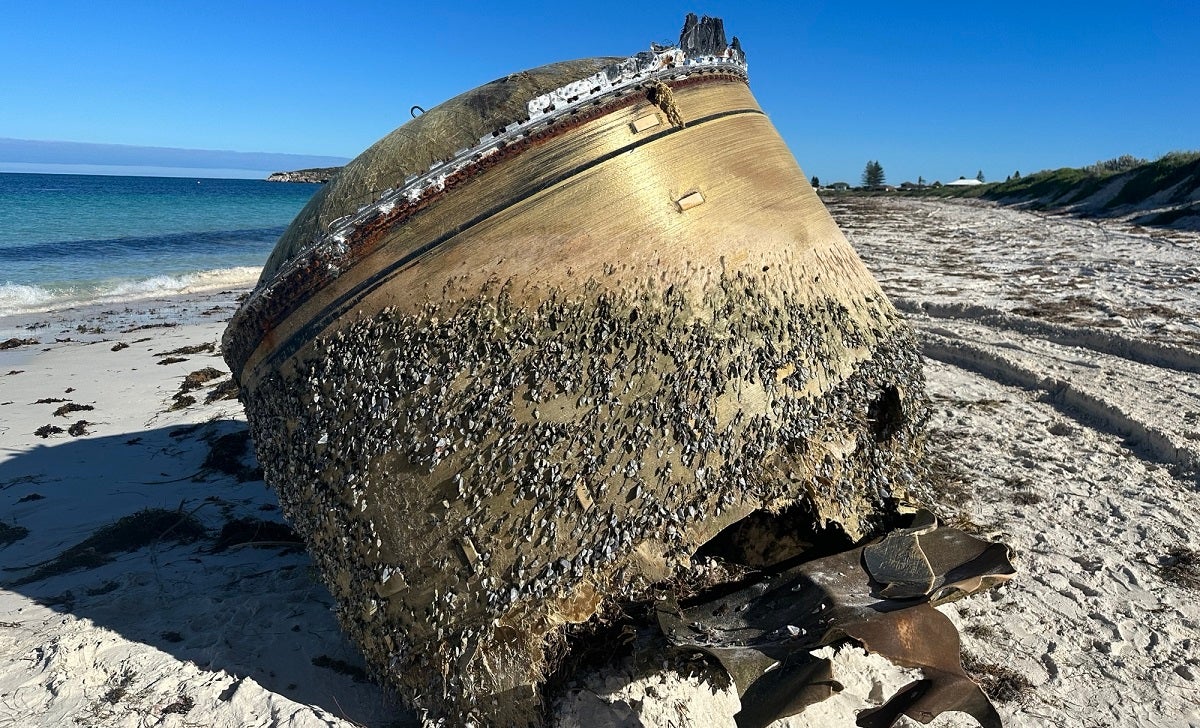 Australia Baffled As Mysterious Space Debris Washes Up On Beach australia-baffled-as-mysterious-space-debris-washes-up-on-beach